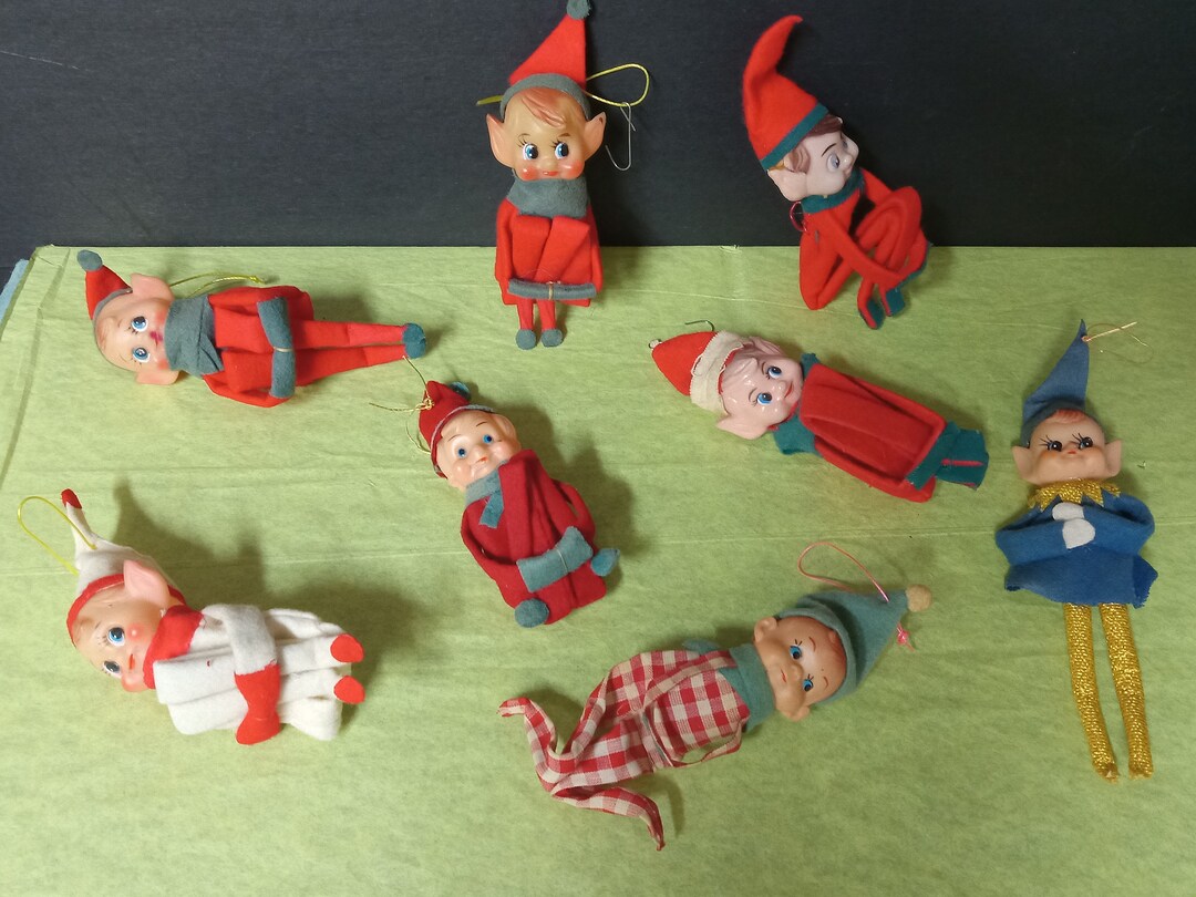 8 Small Vintage Knee Hugging Pixie/elf NBPE2517 - Etsy