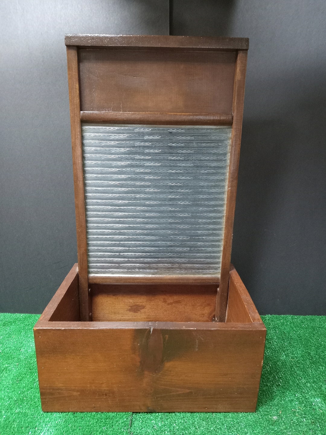 Repurposed Vintage National Glass Washboard Storage/flower Box - (NBPE ...