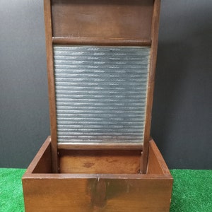 Repurposed Vintage National Glass Washboard Storage/flower Box - (NBPE ...