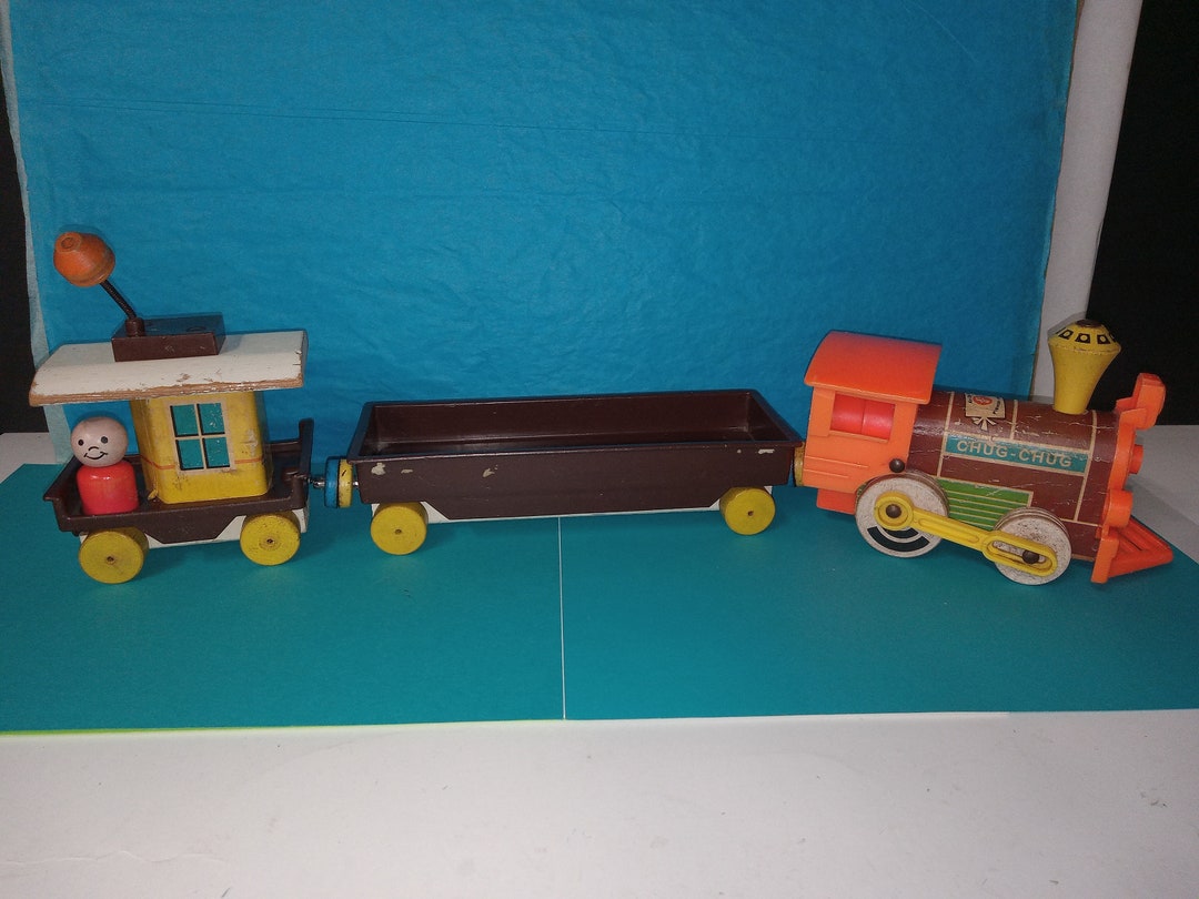 1964 Fisher Price Chug Chug Train NBPE2073 - Etsy