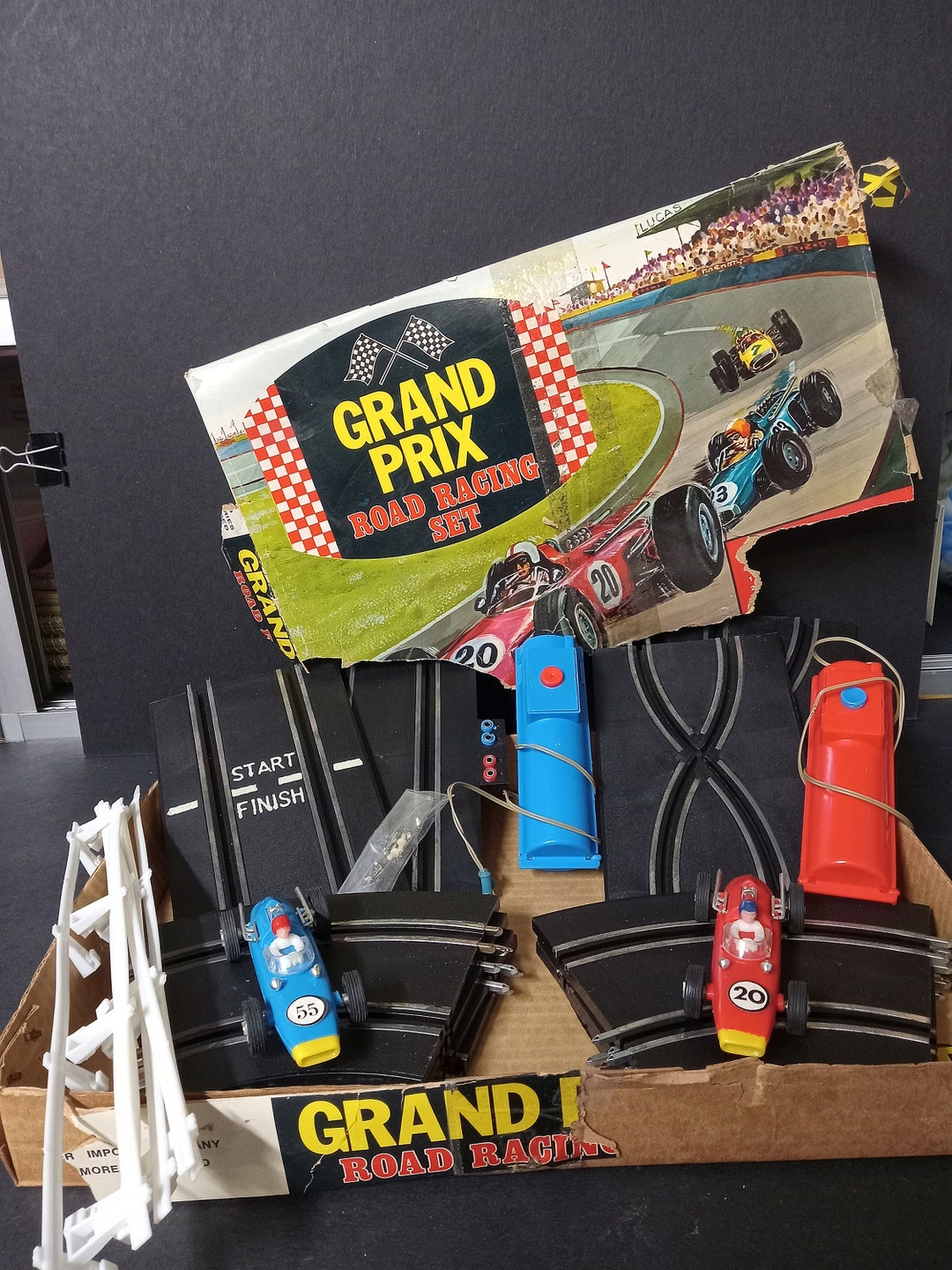 Vintage Grand Prix Battery Operated Road Racing Set - Complete - Used ...