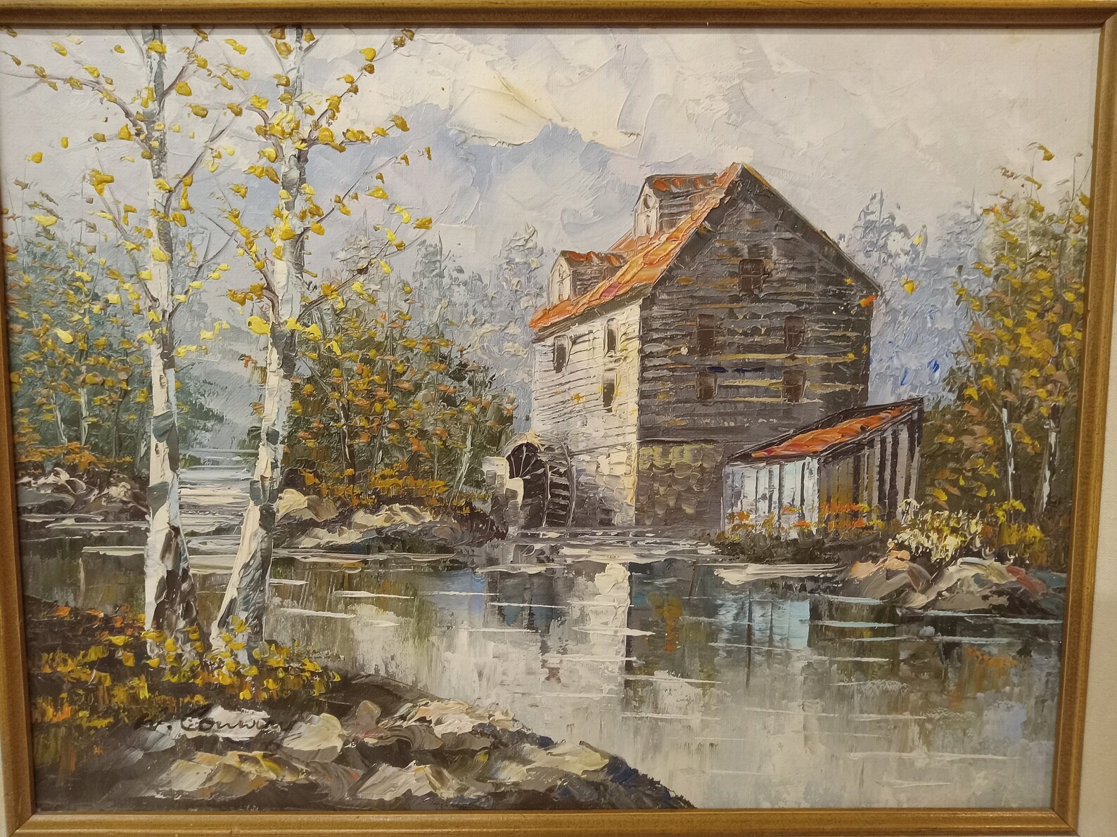 Signed Oil - W. Conway - 1892-1949 - the Century Mill - Mint - (NBPE#1M ...