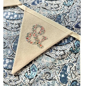 Personalised Liberty London Fabric Name Bunting, Handmade Nursery Decor ...