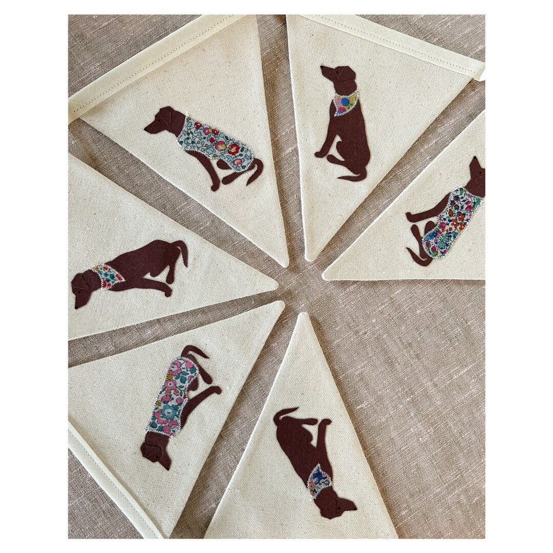 Labrador Bunting, Chocolate Lab Bunting, Chocolate Lab Gift, Labrador ...