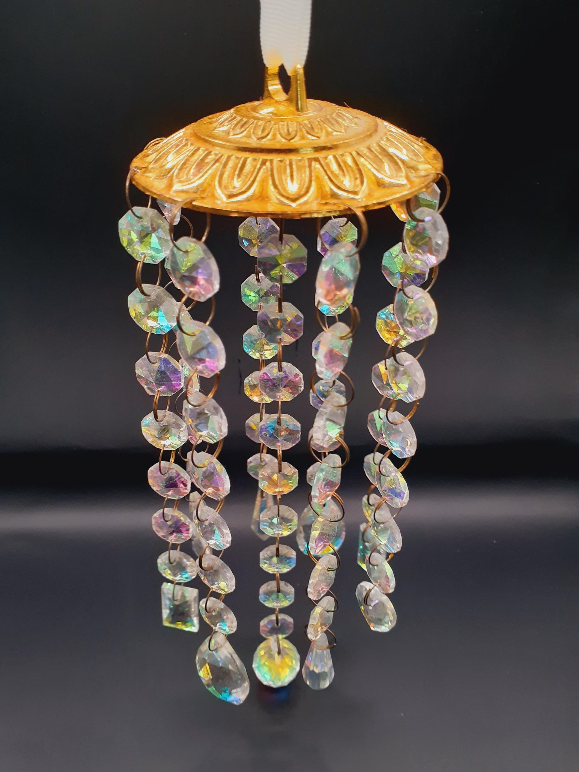 Crystal Wind Chimes Colorful Home Garden Patio Lawn Hanging Decor ...