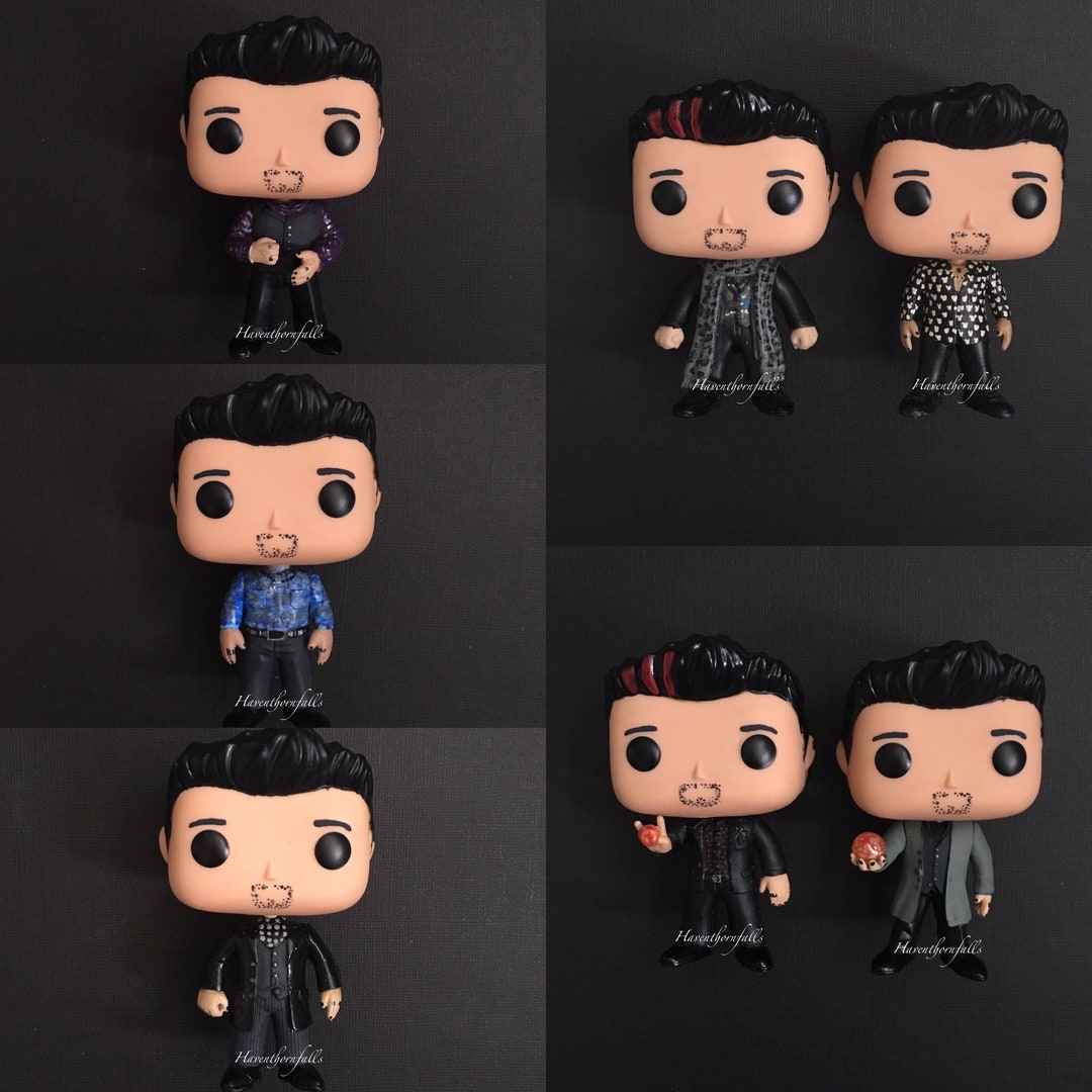 Shadowhunters - Magnus Bane Warlock - Black Ink Blot / Blue Abstract ...