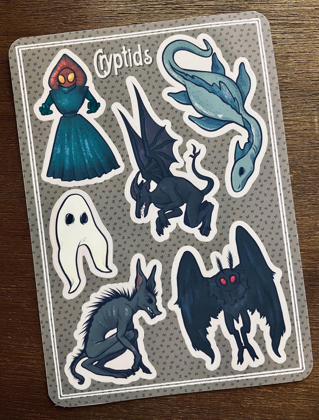 Cryptids Sticker Sheet - Etsy