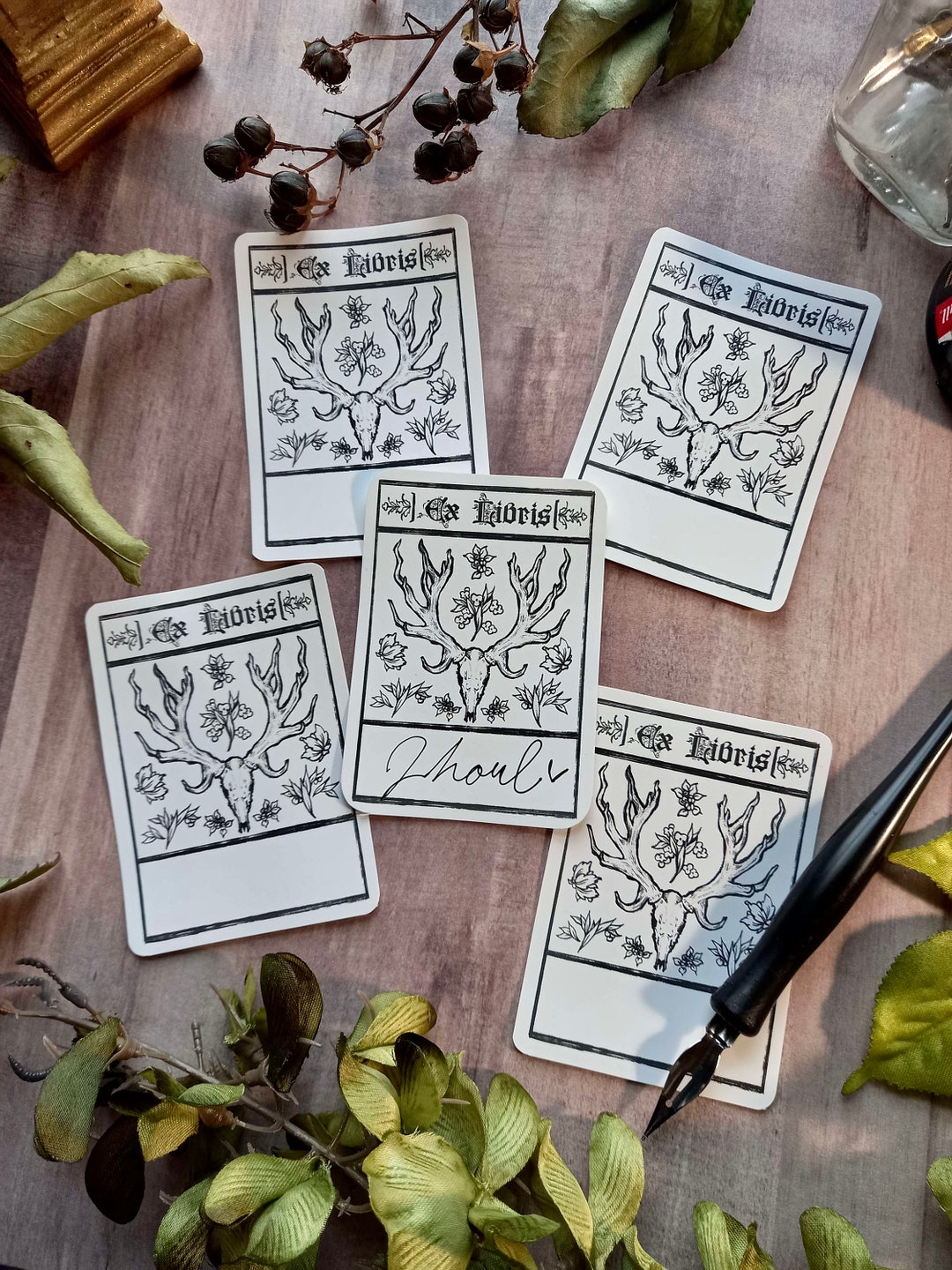 Ex Libris Book Label 3 Sticker - Etsy