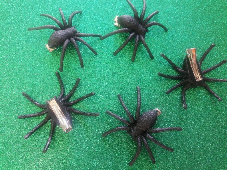 Black Spider Clips - Etsy