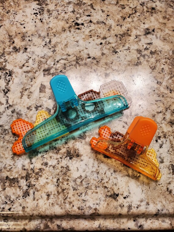 Sewing & Fiber Plastic Canvas Snack Time Chip Clip 2 Sizes Plastic ...