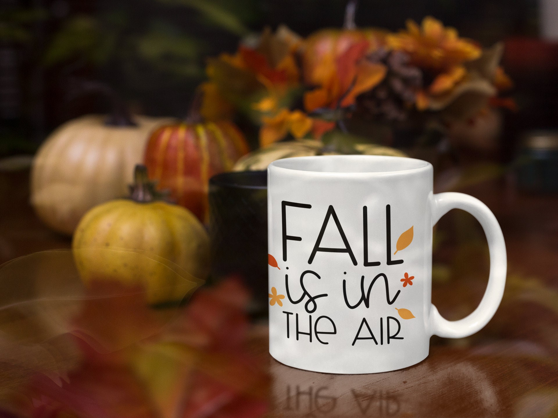 Fall is in the Air Autumn Coffee Mug with sayings | Etsy