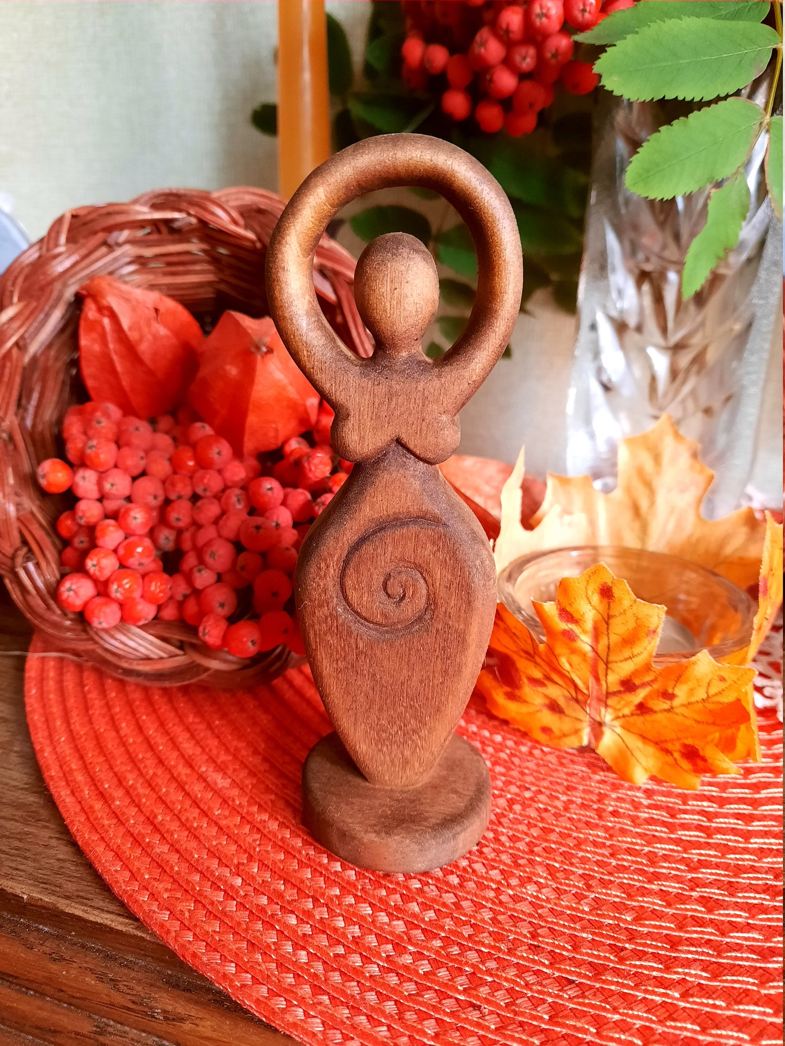 Altar Wooden Fertility Divine Couple Wiccan Pagan God and - Etsy