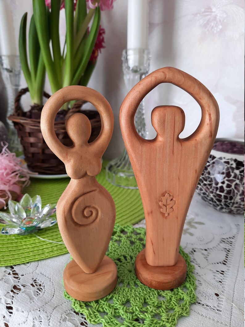 Altar Wooden Fertility Divine Couple Wiccan Pagan God and - Etsy