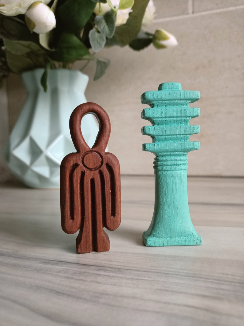 The Knot of Isis Tyet and the Spine of Osiris Djed Egyptian - Etsy