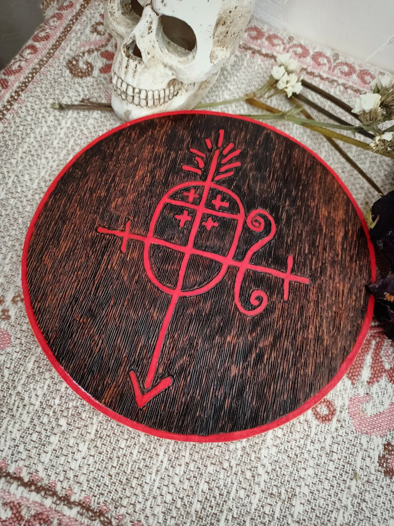 Wooden Santa Muerte Sigillum Sigil Sigilla Seal for Altar - Etsy