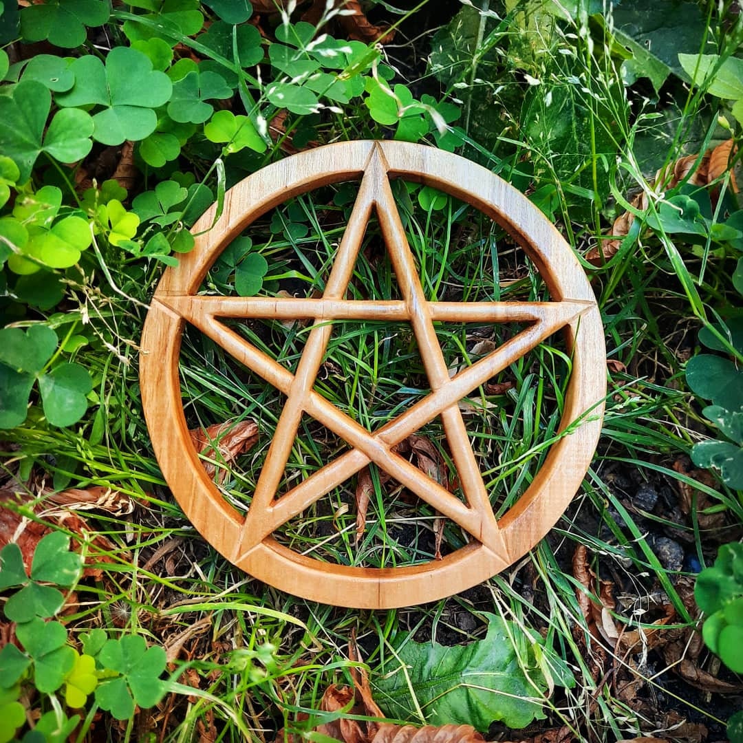 Wooden Altar Pentacle Wiccan Pagan Woodcarving Tool - Etsy Australia