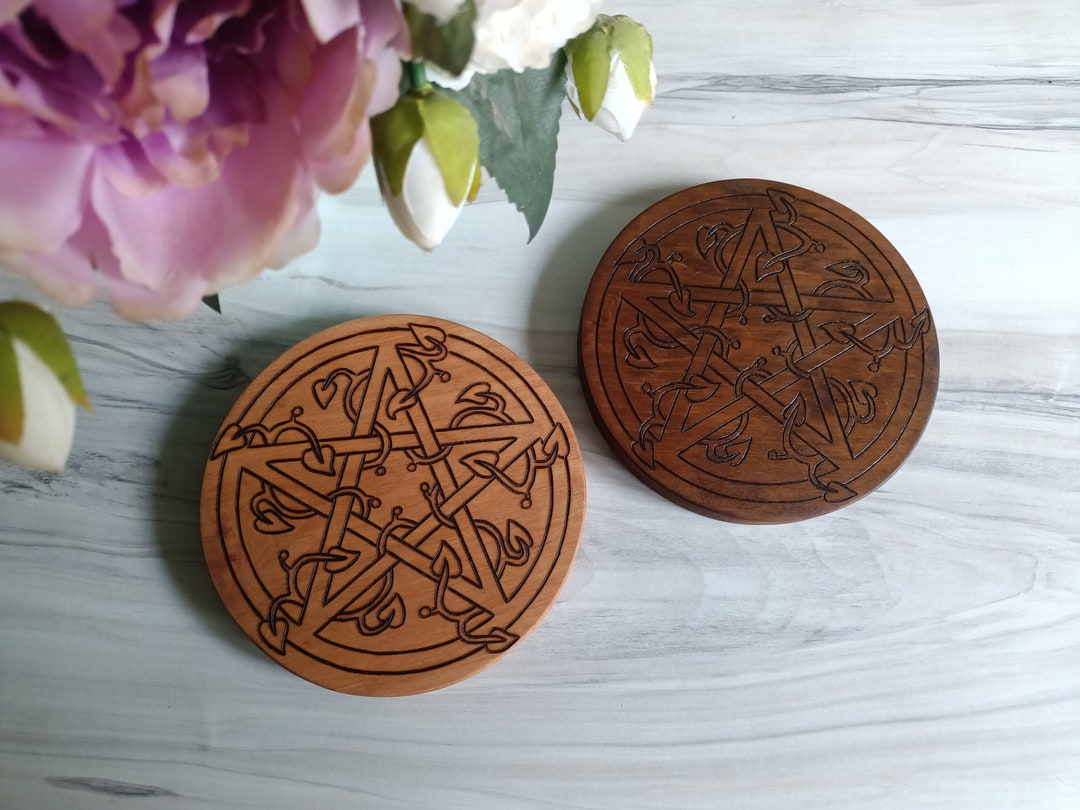 Wooden Altar Pentacle Witchcraft Wiccan Pagan Tool - Etsy