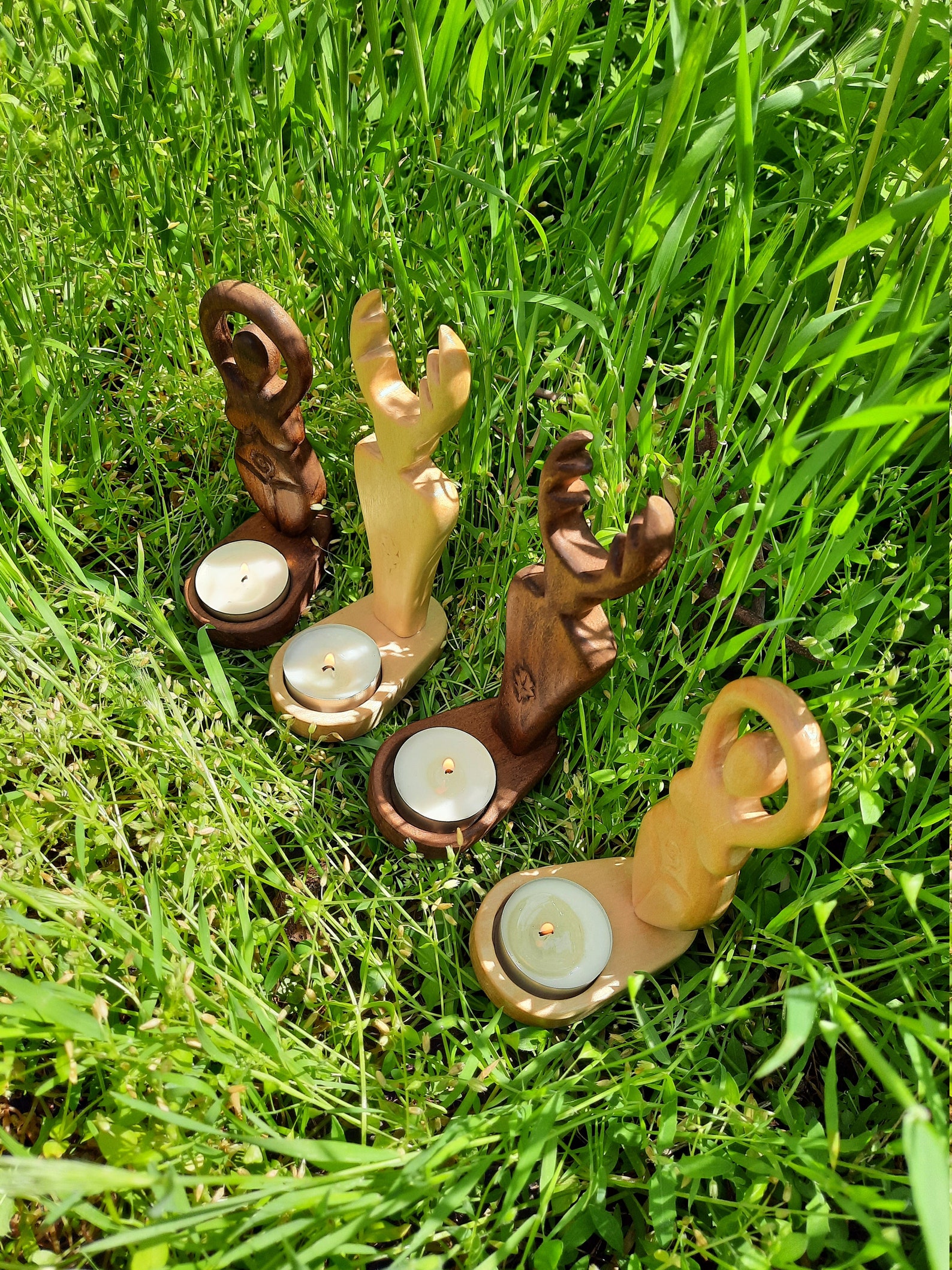 Altar Wooden Fertility Divine Couple Wiccan Pagan Goddess and - Etsy