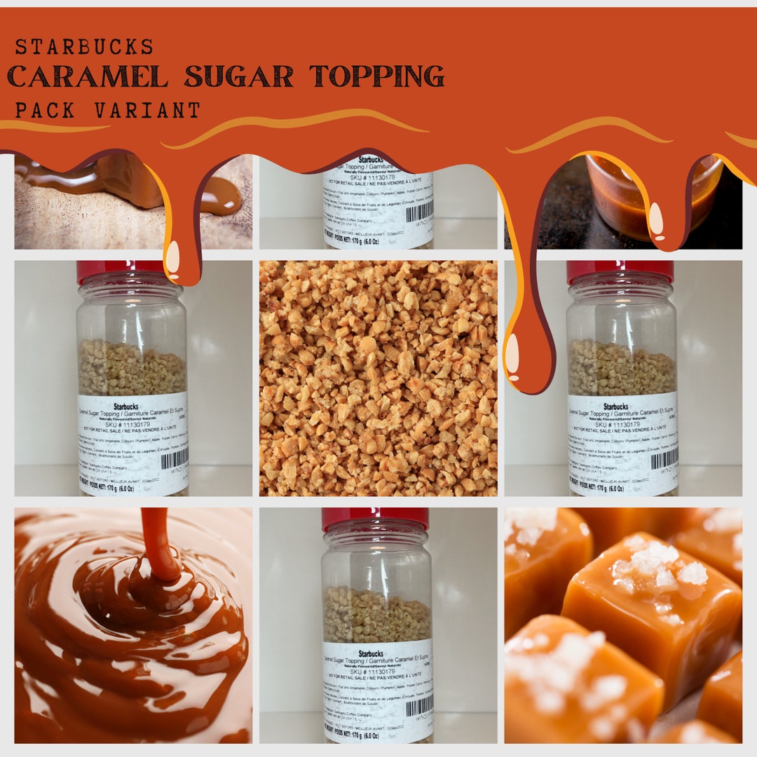 Starbucks Caramel Sugar Topping Pack Variant - Etsy