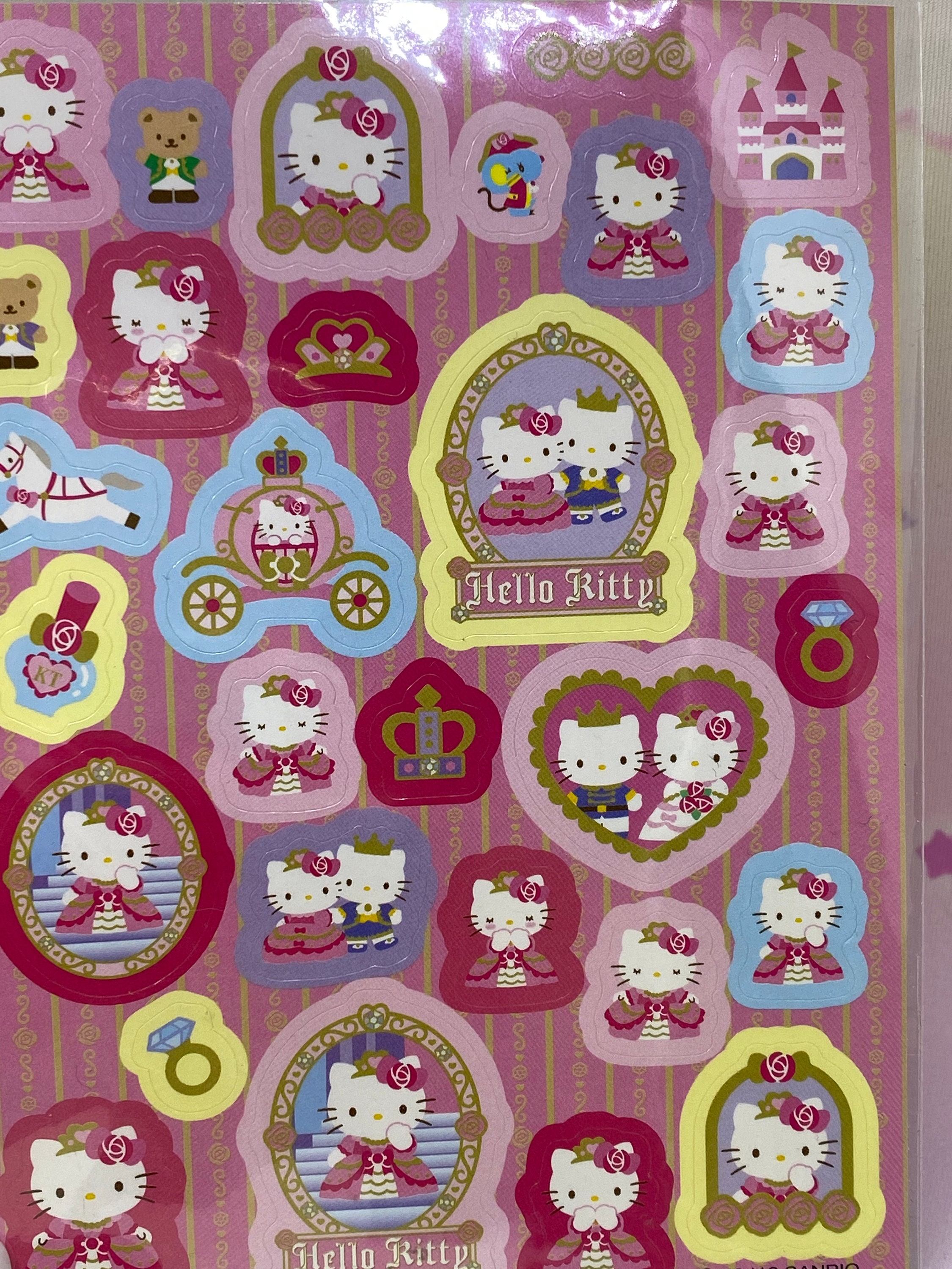 Vintage Hello Kitty Sticker Sheet | Etsy