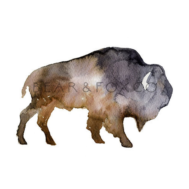 Buffalo Print - Etsy