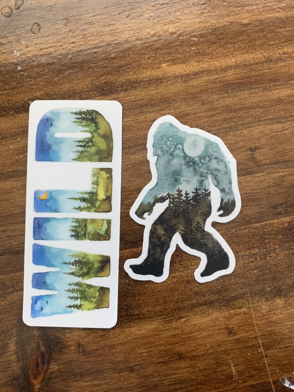 Big Foot Sticker Sasquatch Sticker Waterbottle Sticker - Etsy