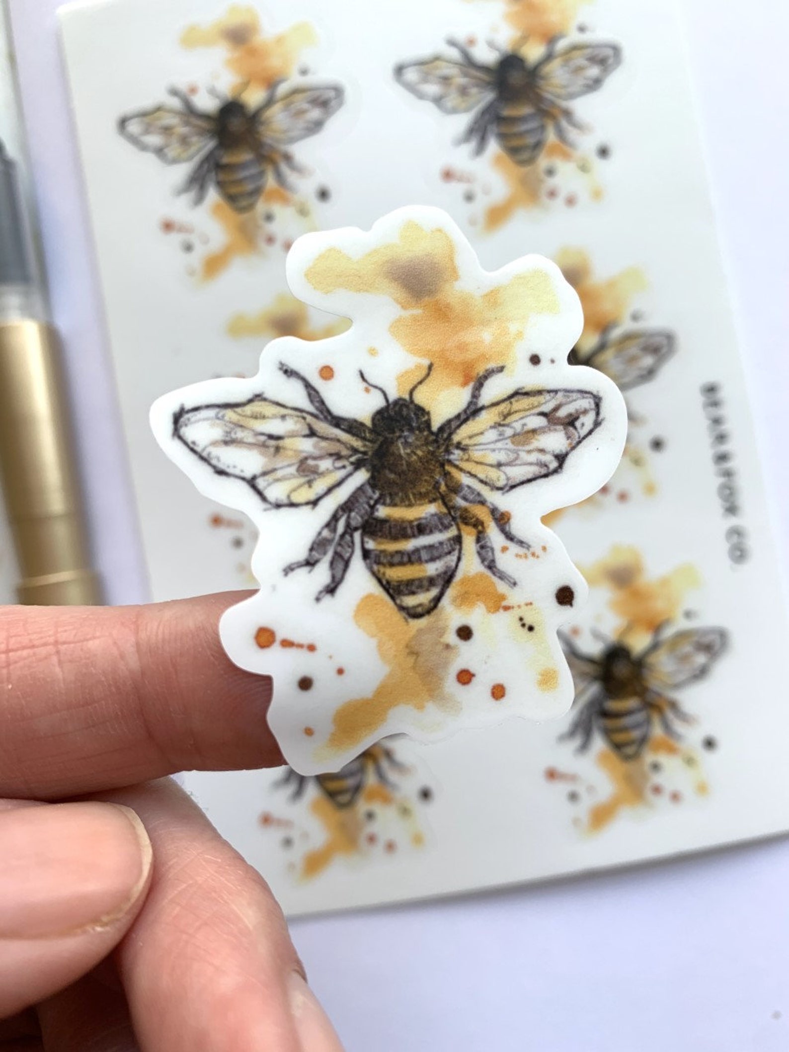 Bee Stickers Bee Planner Sticker Small Bee Stickers - Etsy