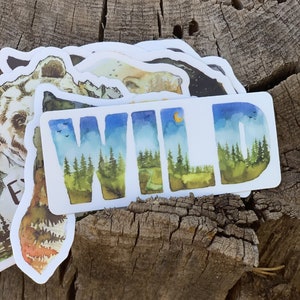Wild Sticker, Outdoors Sticker, Adventure Sticker, Forest Sticker ...