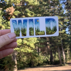 Wild Sticker, Outdoors Sticker, Adventure Sticker, Forest Sticker ...