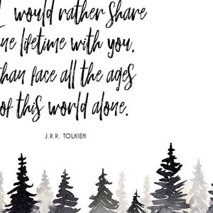 J.R.R. Tolkien Quote, Watercolor Forest, J.R.R. Tolkien, Forest Print ...