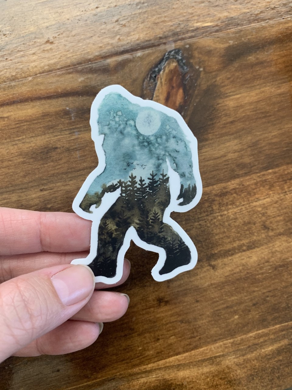 Big Foot Sticker Sasquatch Sticker Waterbottle Sticker - Etsy