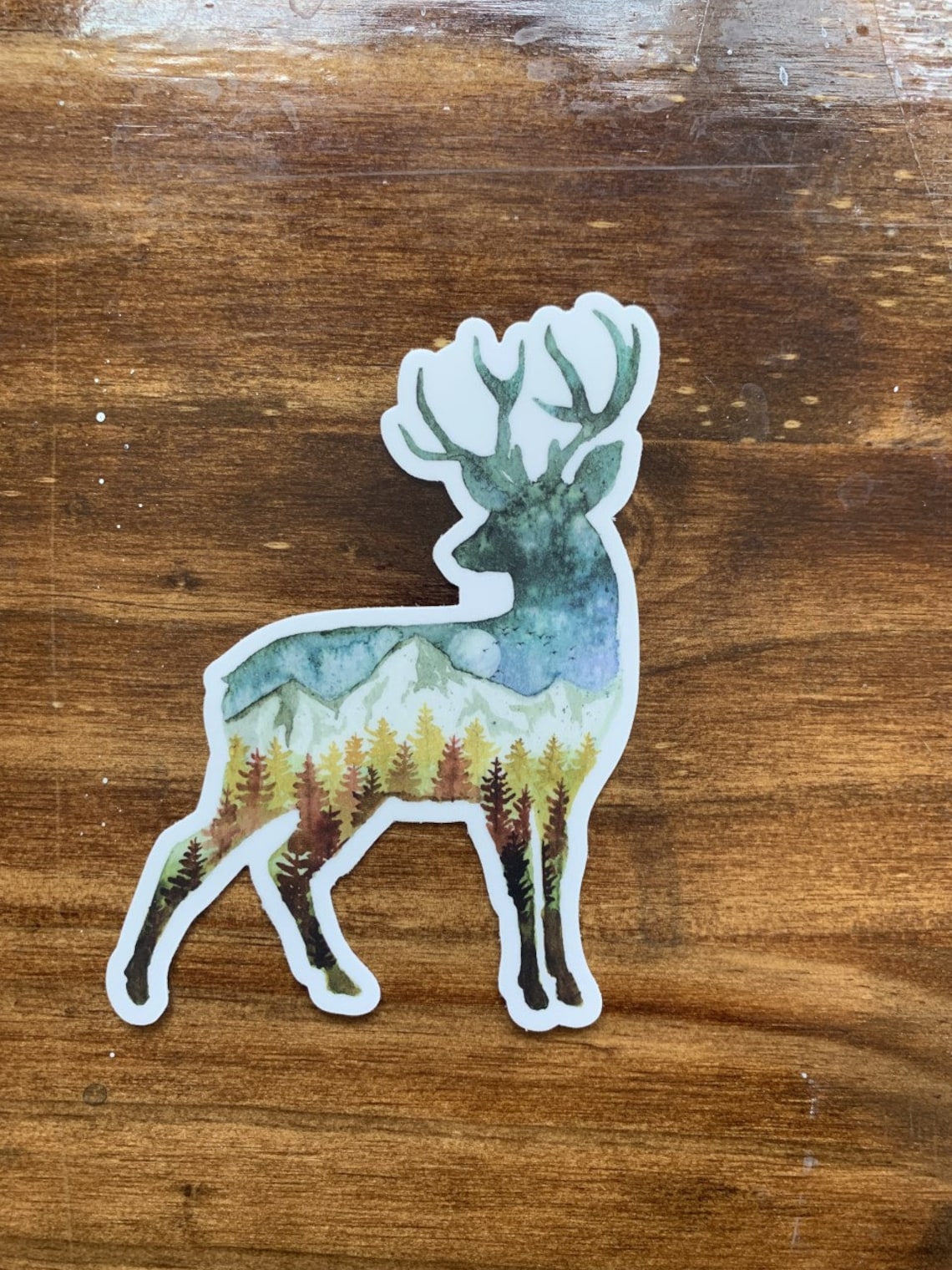 Deer Sticker Outdoor Sticker Adventure Sticker Watercolor | Etsy
