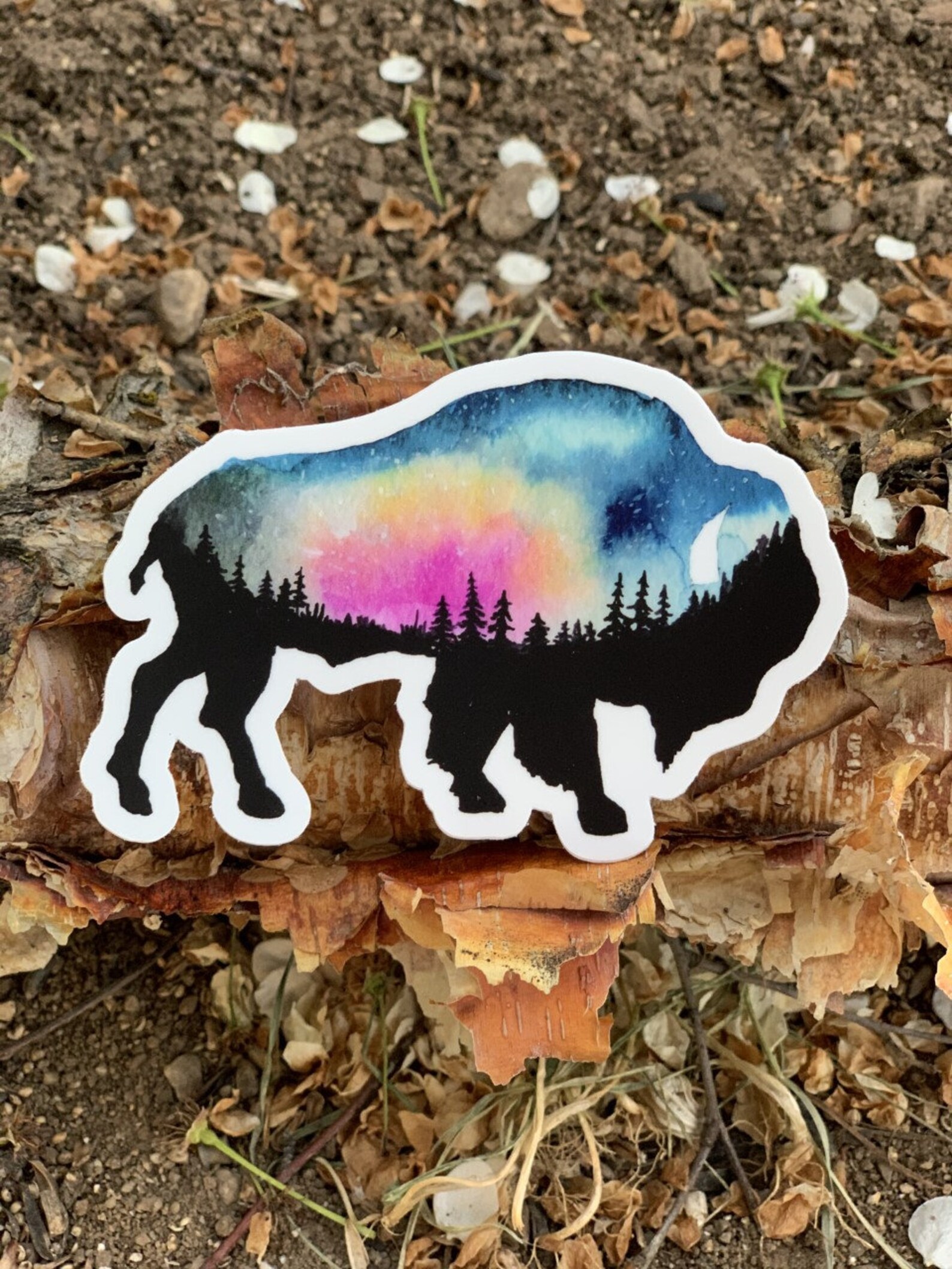 Buffalo Sticker Bison Sticker Boho Nursery Buffalo | Etsy