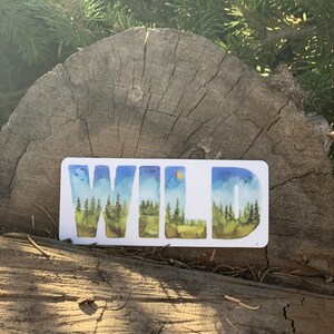 Wild Sticker, Outdoors Sticker, Adventure Sticker, Forest Sticker ...