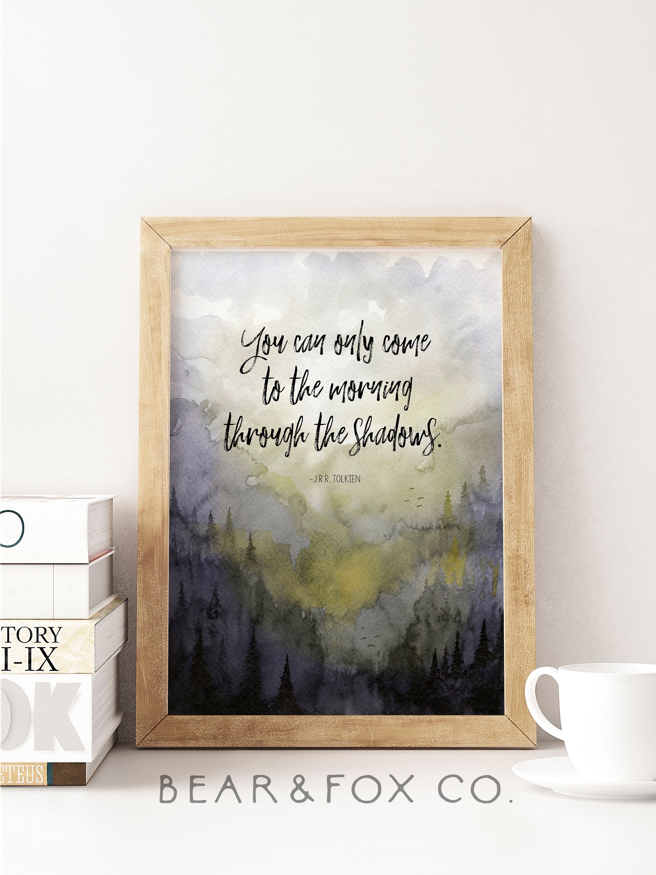 Jrr Tolkien Quote Jrr Tolkien Print Watercolor Wall Art - Etsy Hong Kong