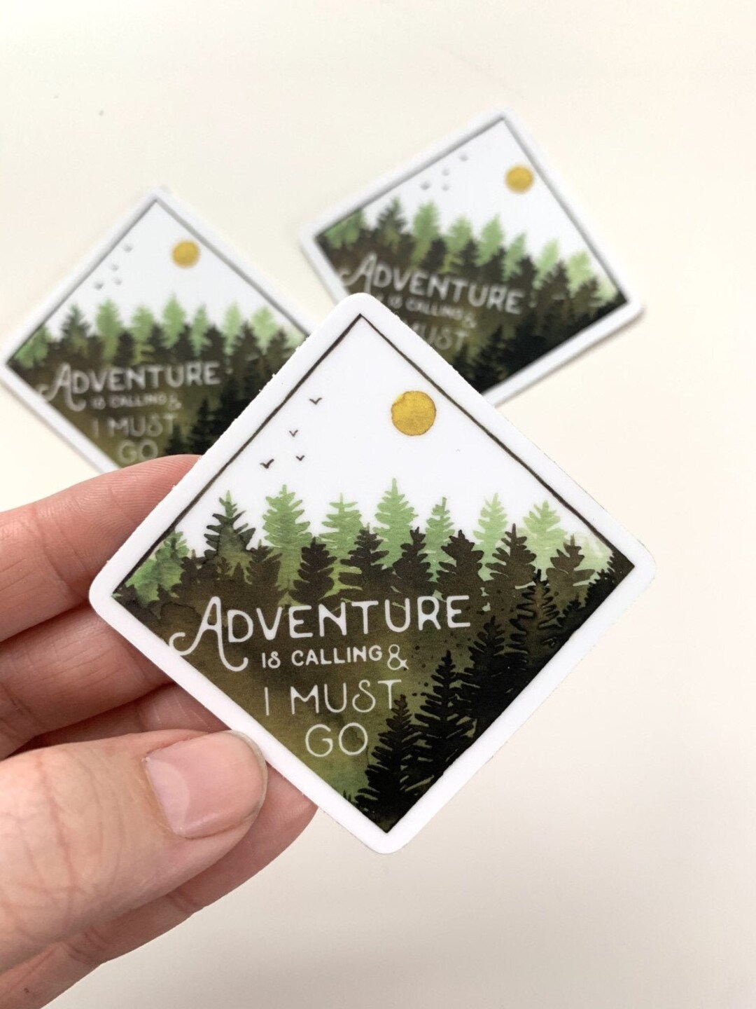 Adventure Sticker, Adventure is Calling and I Must Go, Travel Sticker ...