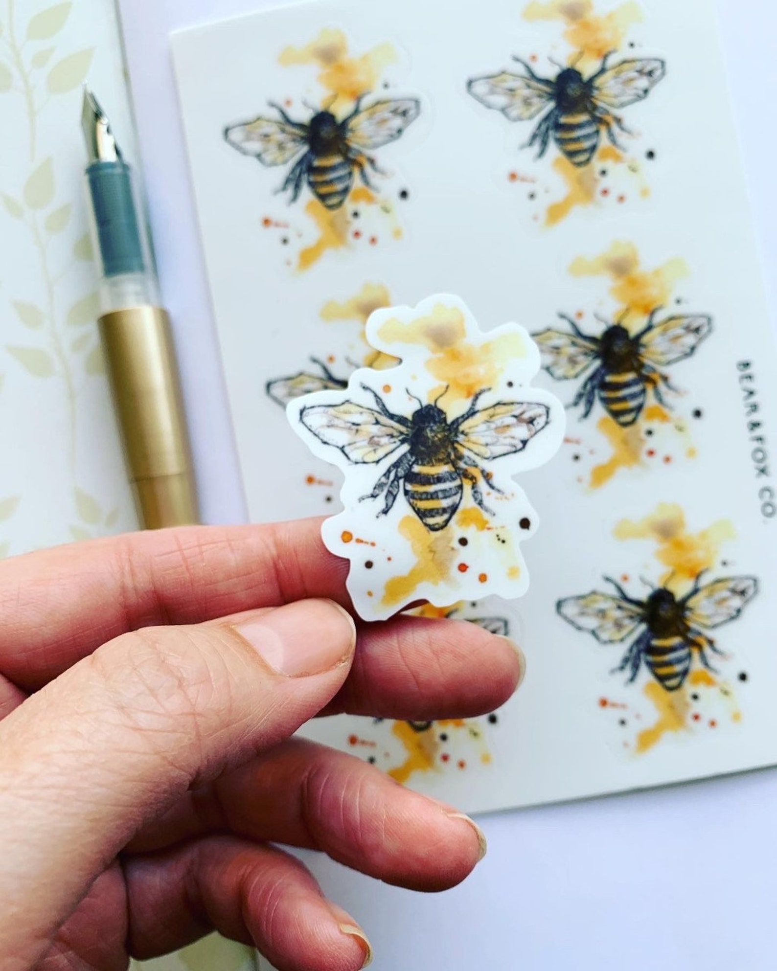 Bee Stickers Bee Planner Sticker Small Bee Stickers - Etsy