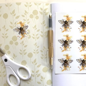 Bee Stickers, Bee Planner Sticker, Small Bee Stickers, Bumblebee ...