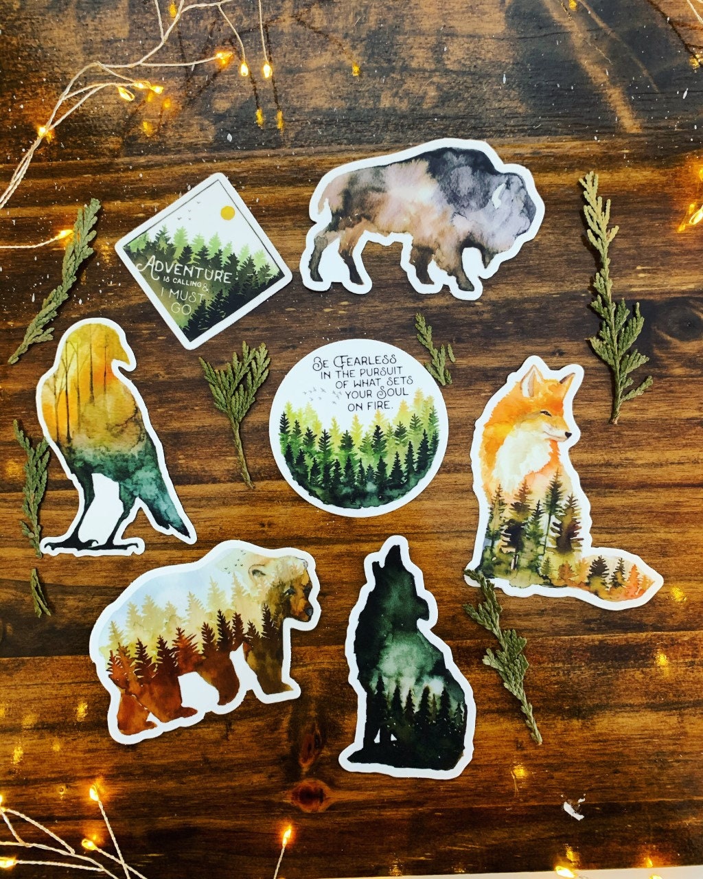 Raven Sticker Woodland Sticker Animal Sticker Bird Sticker - Etsy