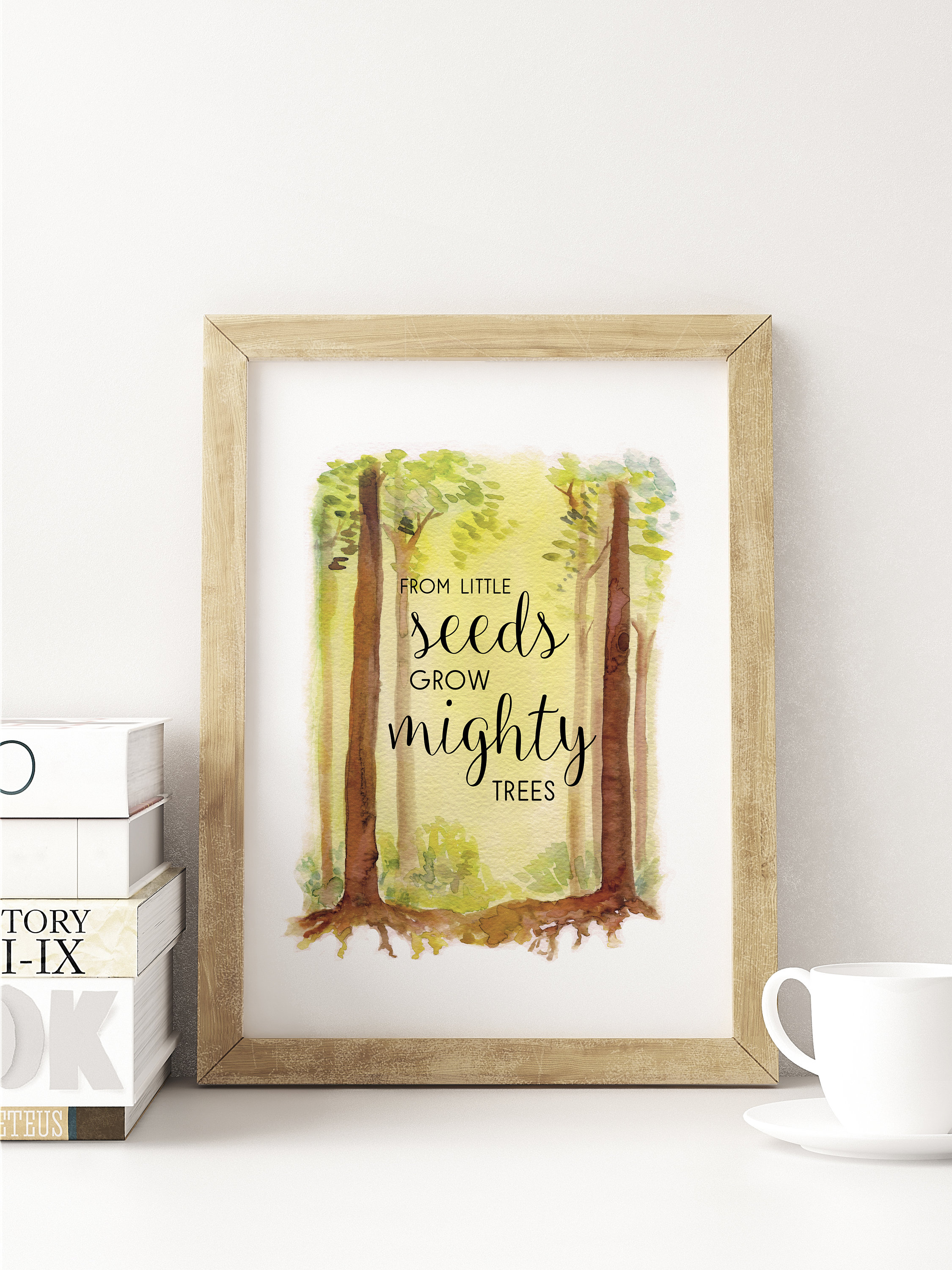 From Little Seeds Grow Mighty Trees Nursery Wall Art Nursery - Etsy