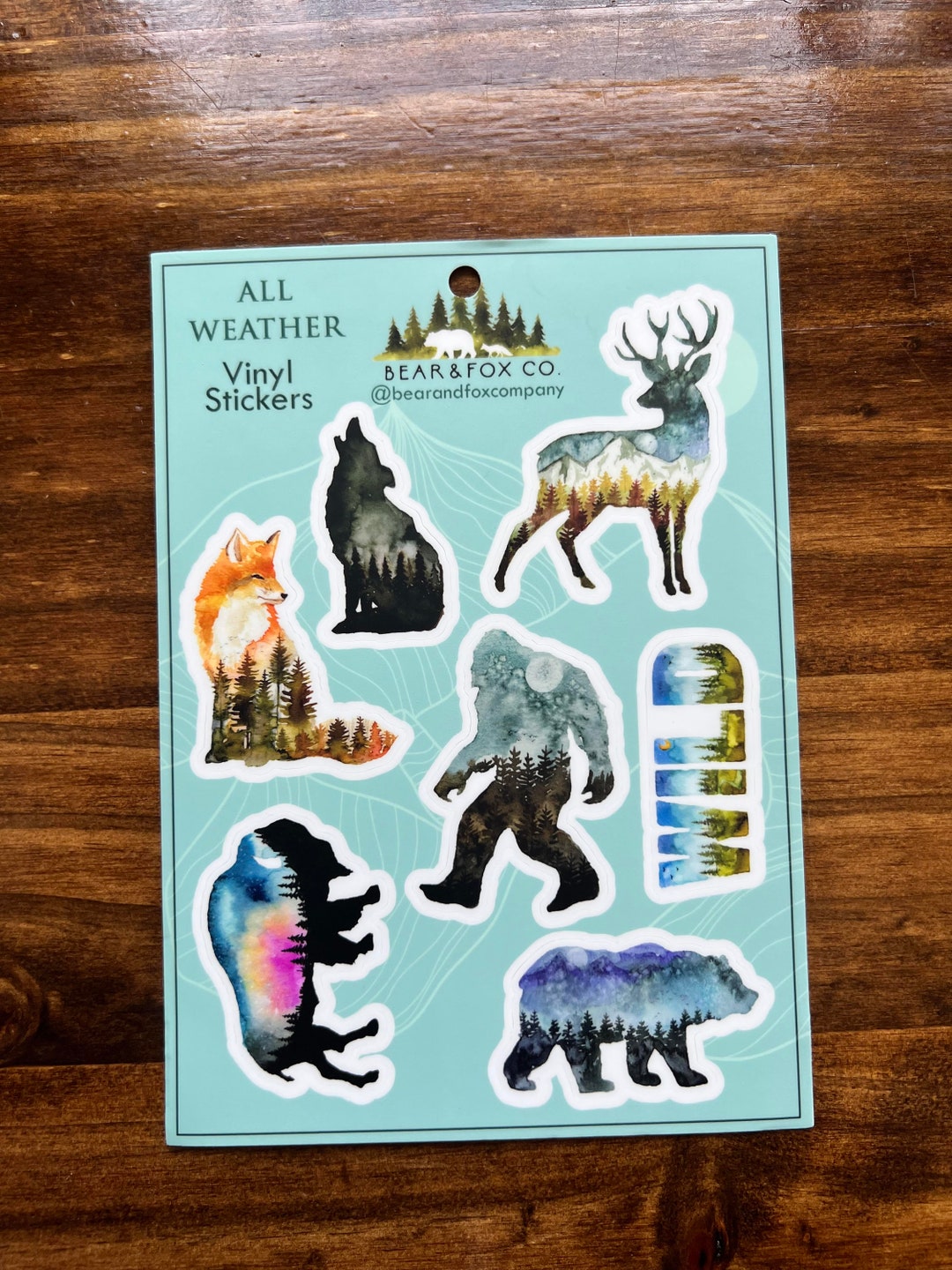 Sticker Sheet Animals, Outdoor Stickers, Outdoor Animal Stickers ...