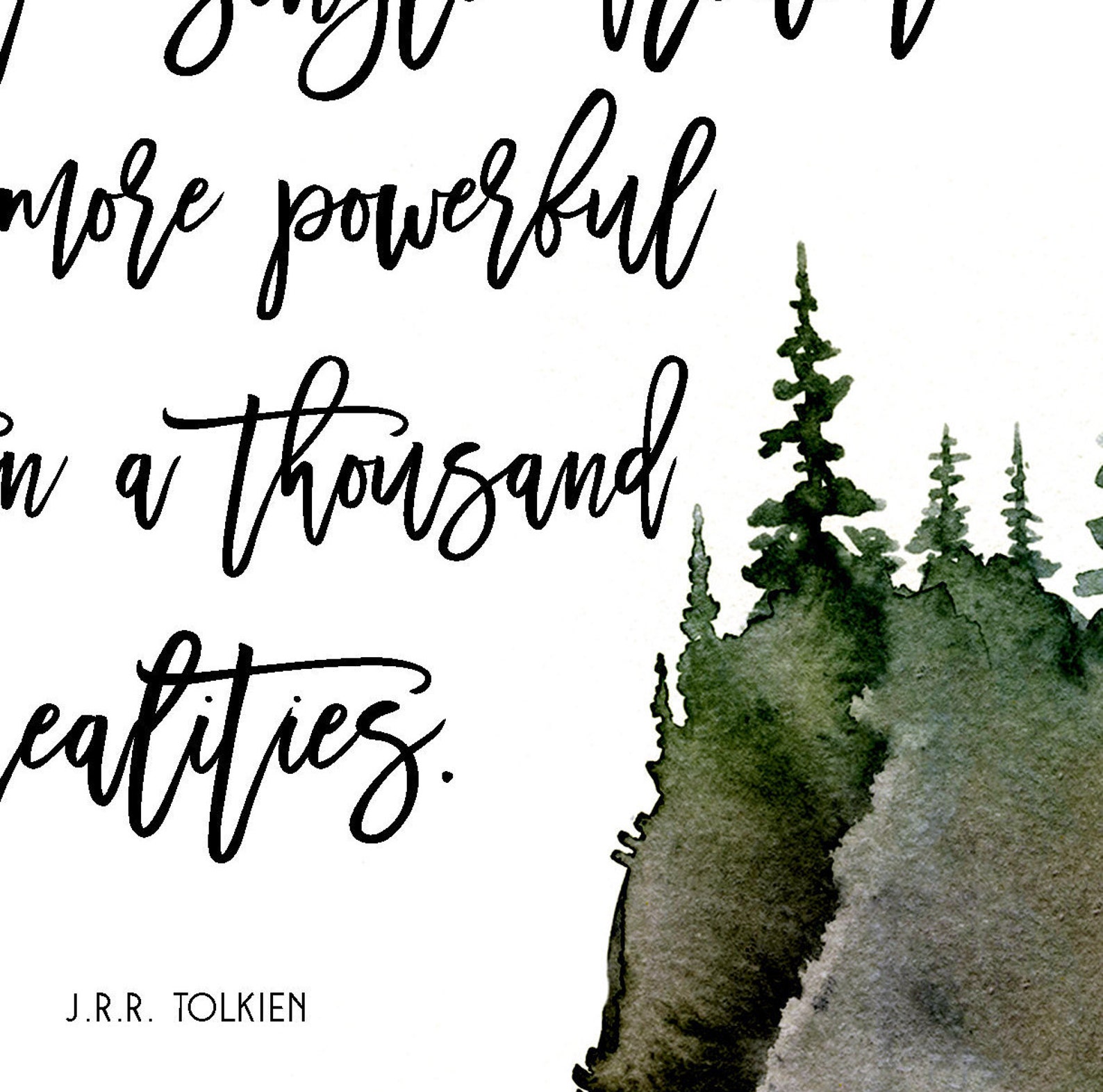 Jrr Tolkien Jrr Tolkien Print Jrr Tolkien Quote Lord of the | Etsy