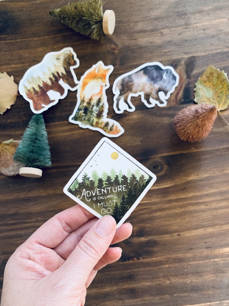 Adventure Sticker Adventure is Calling and I Must Go Travel | Etsy