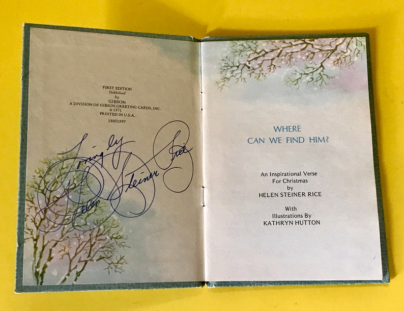 Vintage Autographed Copy of Where Can We Find Him Hardcover - Etsy