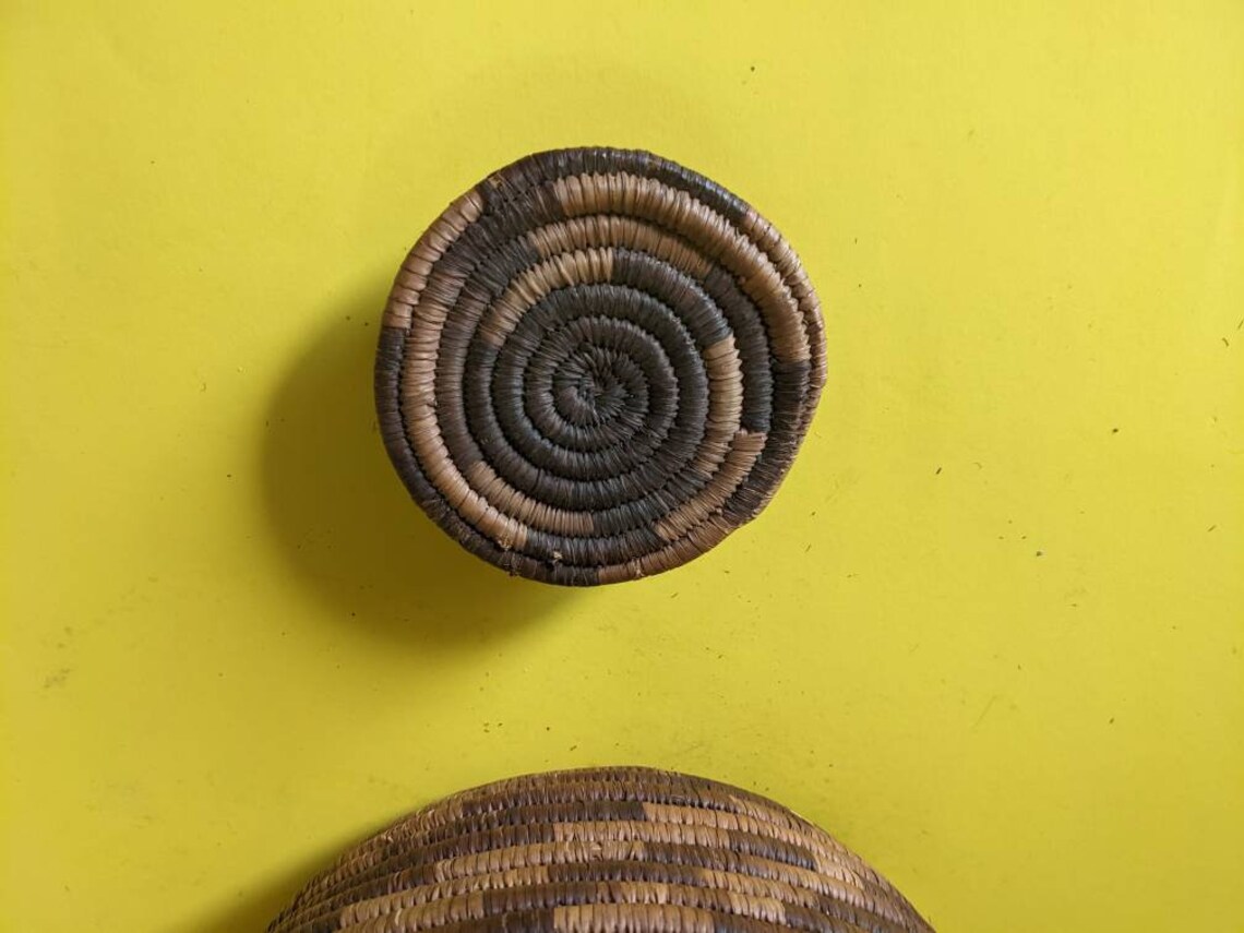 Antique Large Pima Native American Hand Woven Beehive Lidded - Etsy