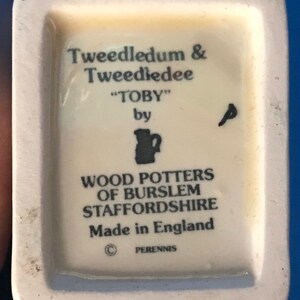Vintage Wood Potters of Burslem Staffordshire England Tweedledum and ...