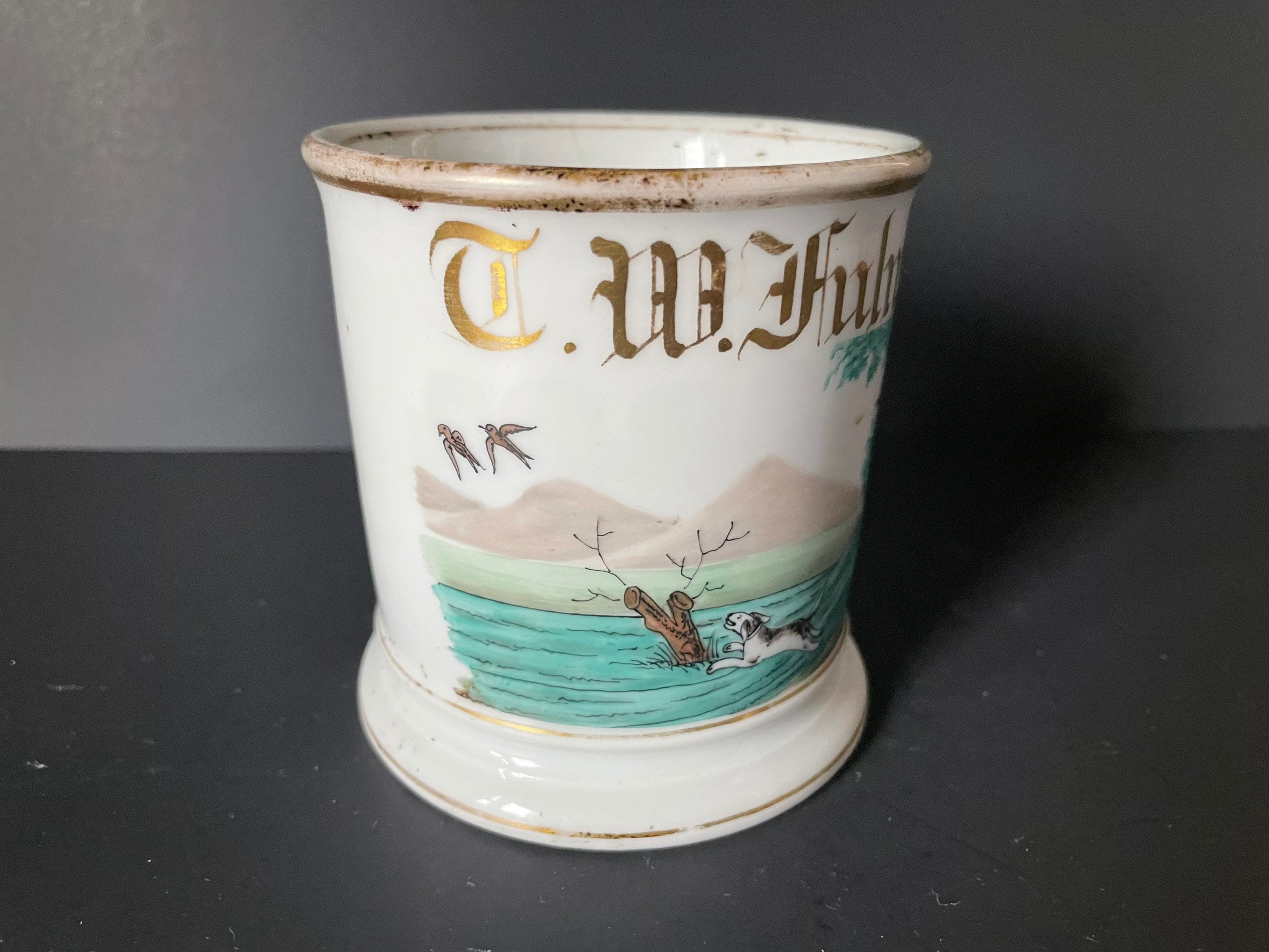 Antique Hunter Occupational Shaving Mugs - Etsy