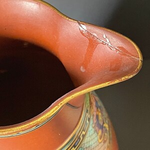 2 Antique F and R Pratt Fenton Pottery Terra Cotta Watcombe Pitchers - Etsy