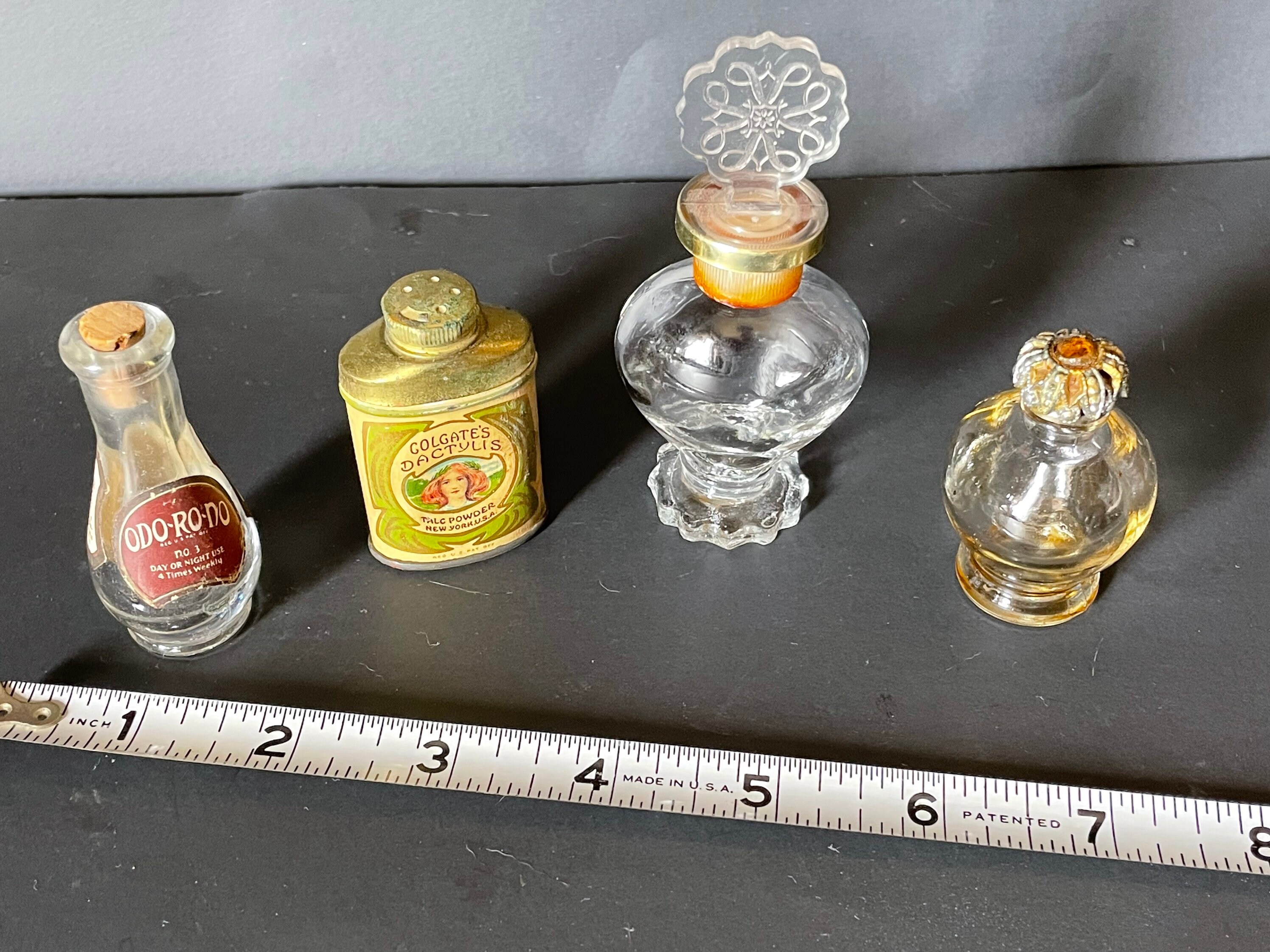 4 Vintage Miniature Sample Perfume Beauty Bottles - Etsy