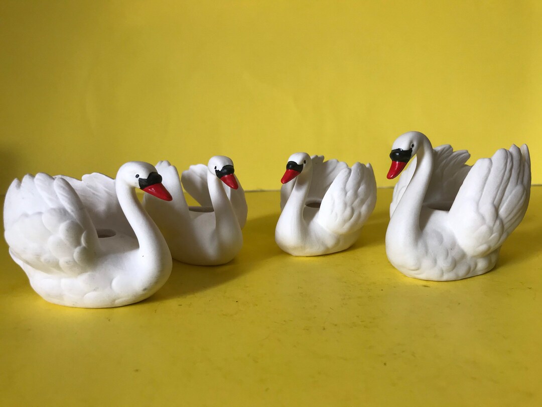 4 Vintage Goebel Swans ZV 103 Figurines - Etsy